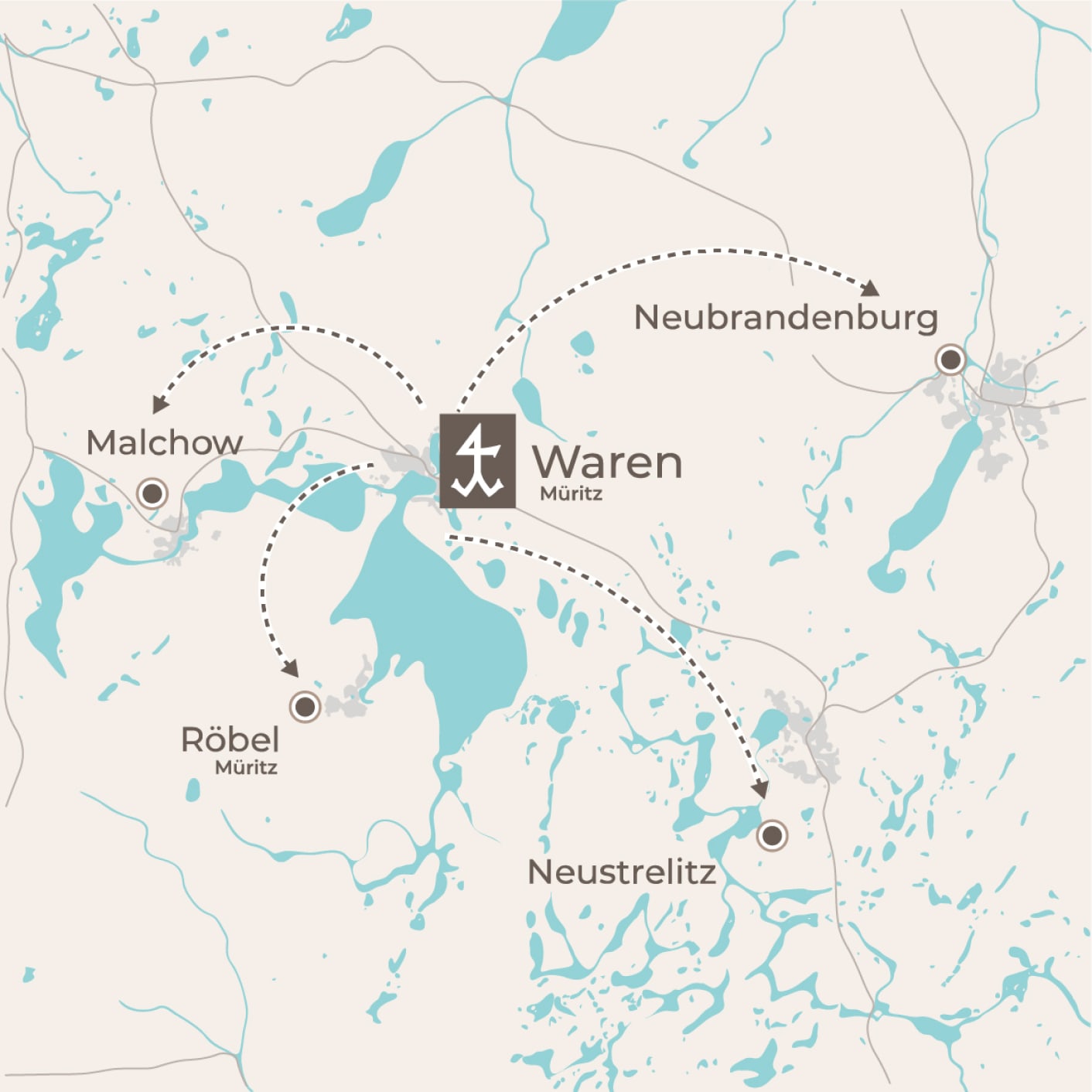 Waren Mritz Maps